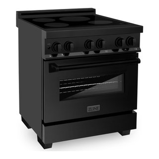 ZLINE 30 In. Professional Electric Range, Black Stainless Steel, RAIND ...
