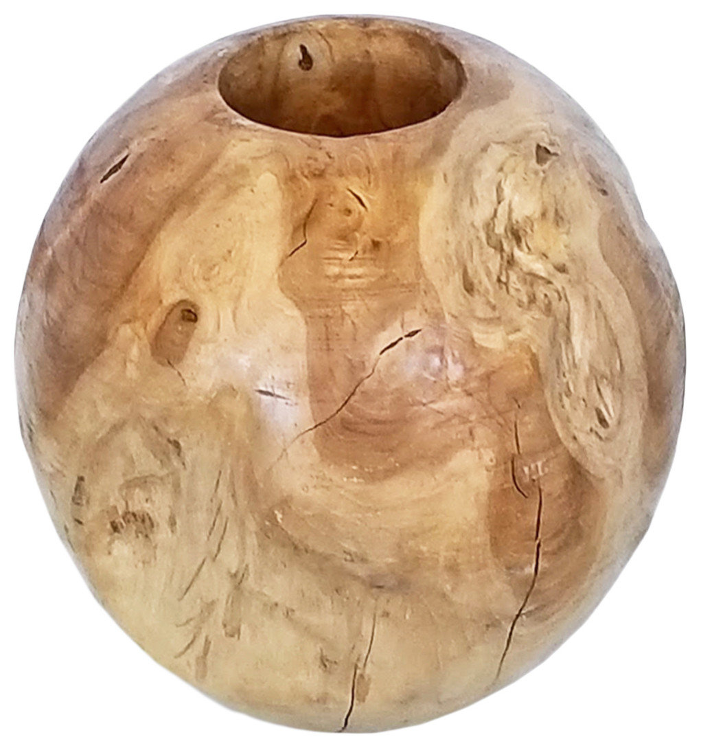 Teak Root Ball Vase - Rustic - Vases - by Design Mix Furniture | Houzz