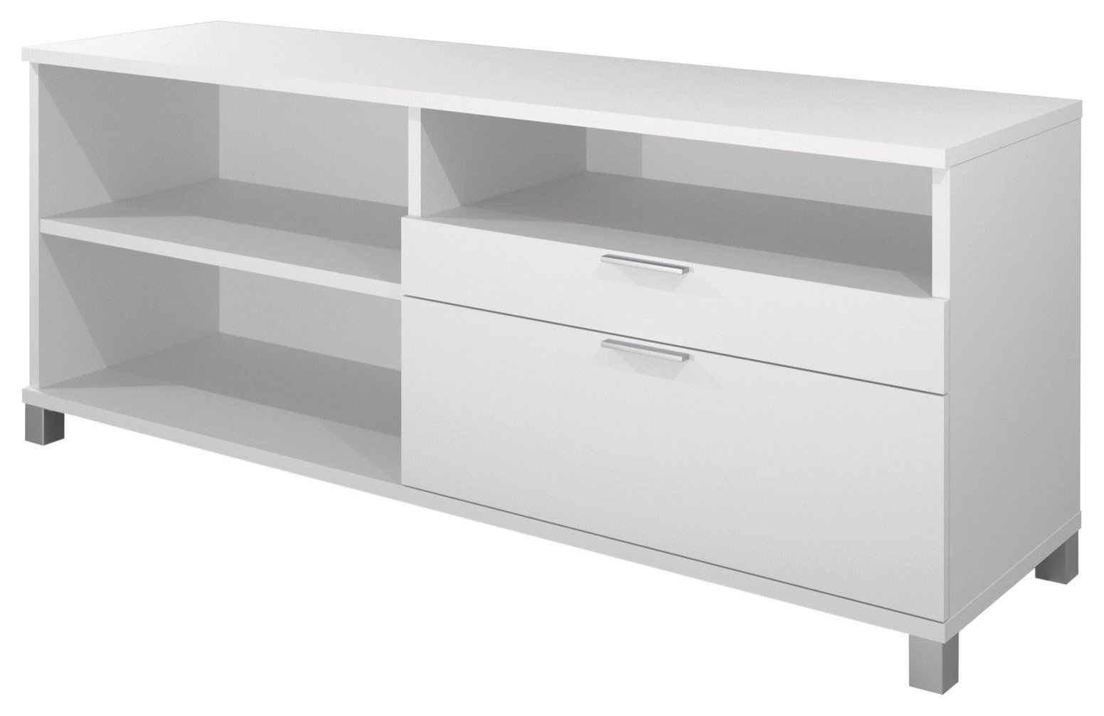 Sideboard, Spacious Design With 3 Open Shelves & 2 Storage Drawers ...