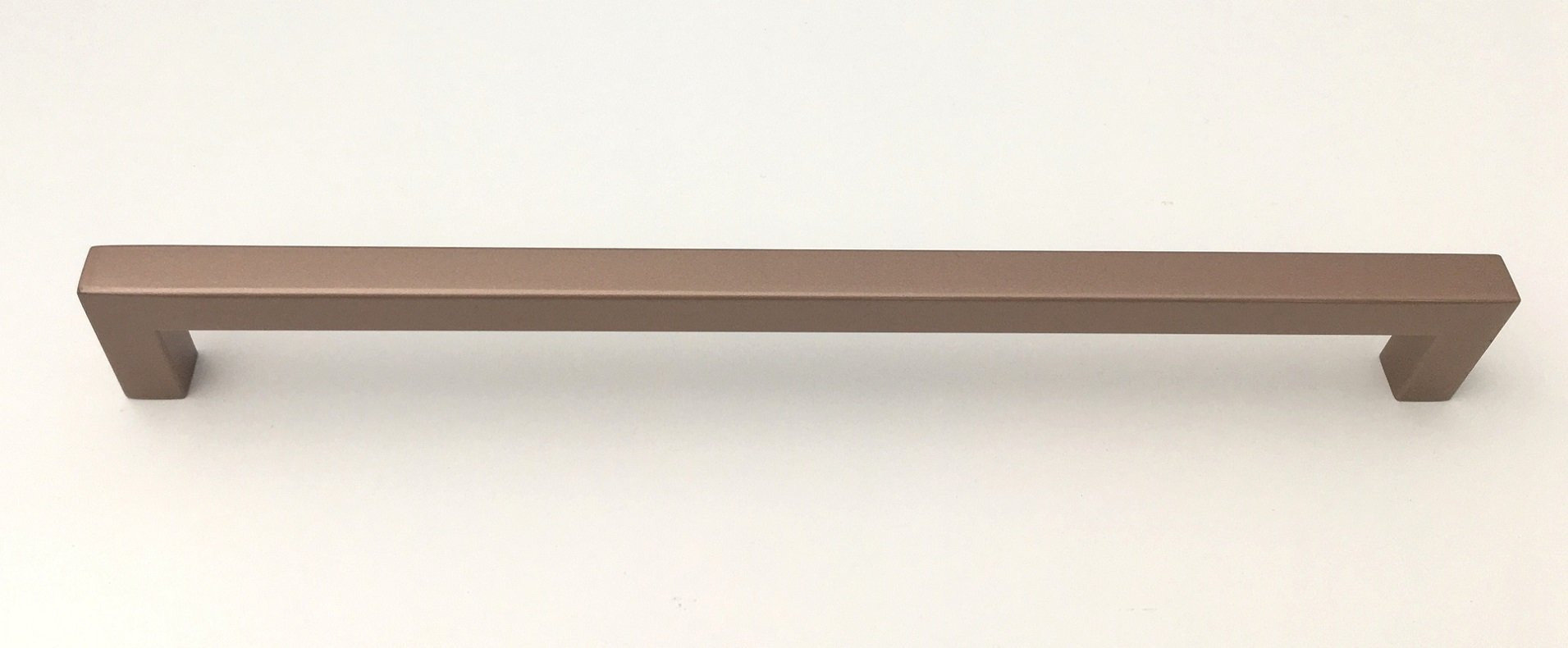 Rose Gold Square Bar Pull Cabinet Handle Stainless 1/2" Thickness ...