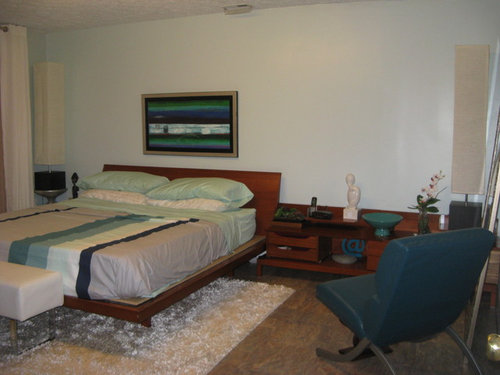 Ultra-modern style for empty Master Bedroom walls