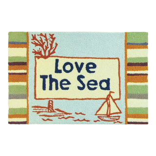 JellyBean Accent Rug Love The Sea - Beach Style - Area Rugs - by Uber ...