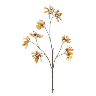 Maple Leaf Spray, Mustard, Pack of 12 - Artificial Plants And Trees ...