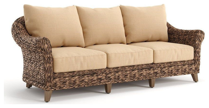 Cayman Sofa, Heritage Brown - Tropical - Outdoor Sofas - by Winston ...