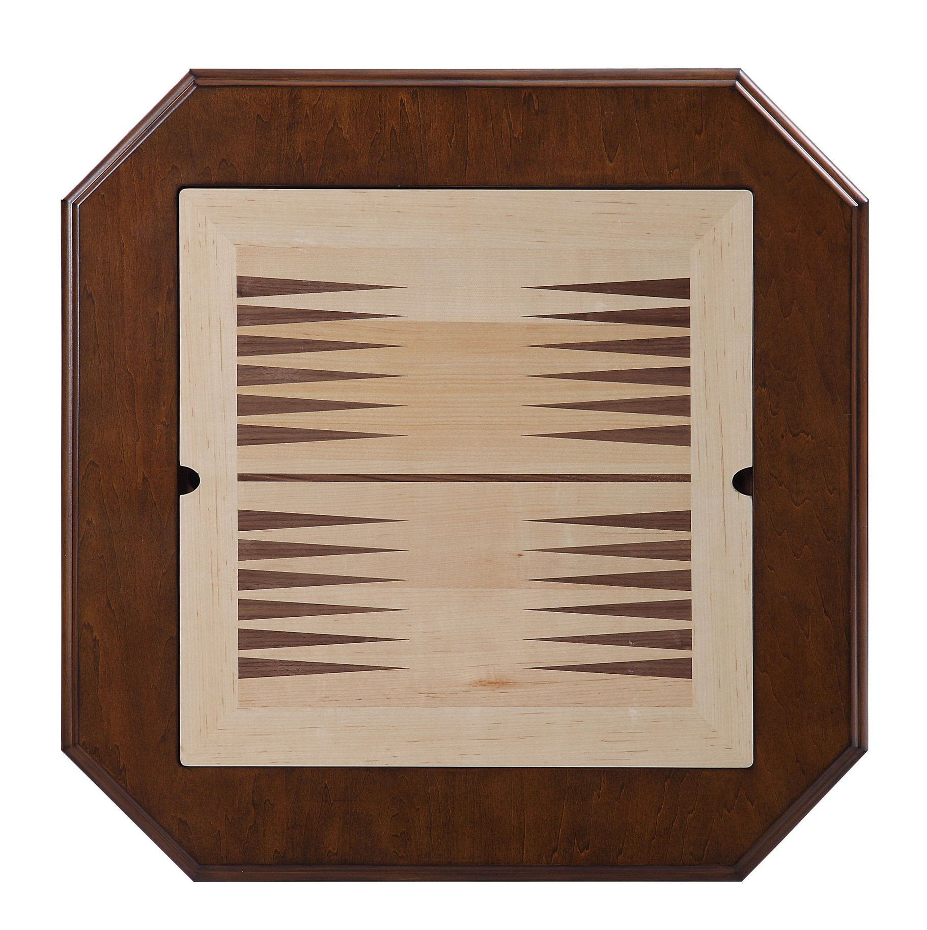 Classic Wooden Game Table with Drawer and Reversible Game Tray, Brown ...