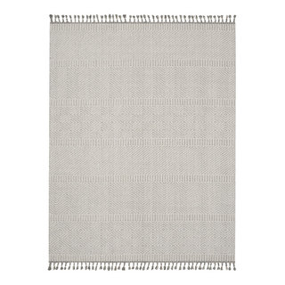 Nourison Paxton Machine Made Area Rugs, Gray/Ivory 7'10"x10'6", 7'10 ...