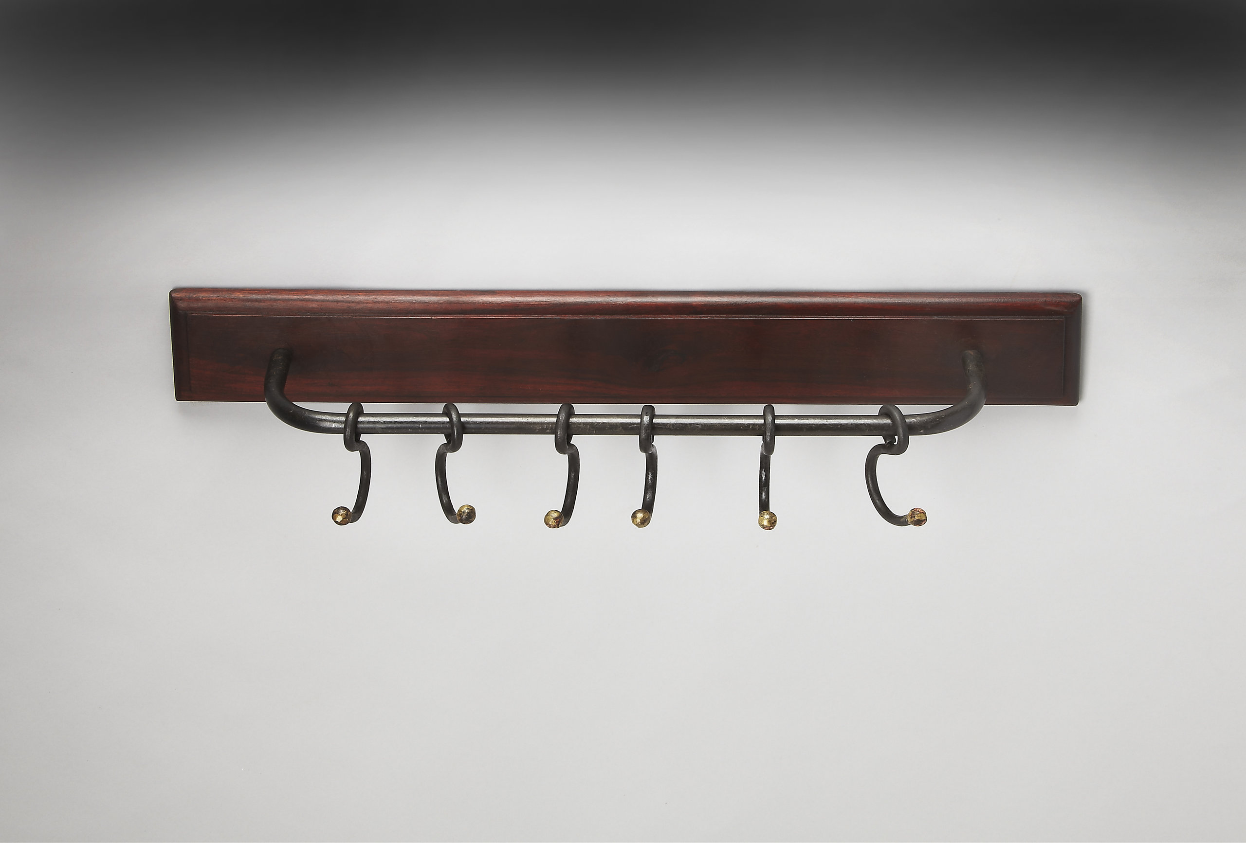 BUTLER GLENDO IRON & WOOD WALL RACK - Industrial - Wall Hooks - by ...