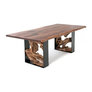 Modern Rustic Live Edge Table, 48x60x31 - Rustic - Dining Tables - by ...