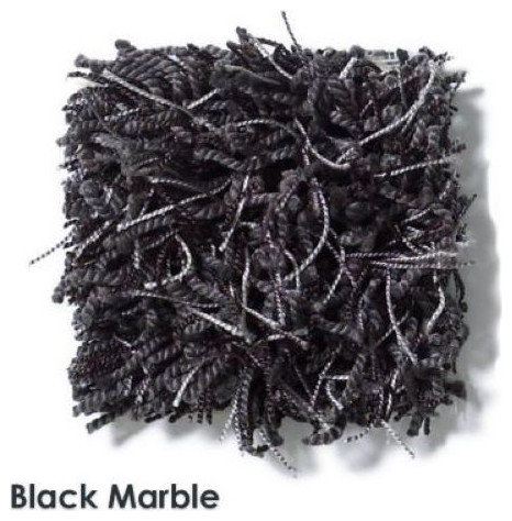 Bling, Black Marble, Custom Carpet Area Rug, 68.2 oz Shag 1.5" Fiber ...