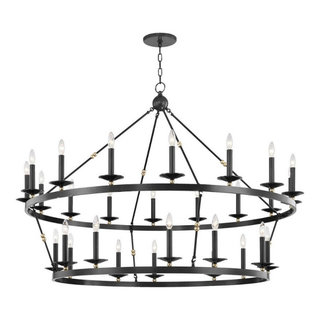 Twenty Eight Light Chandelier in Transitional Style - 58 Inches Wide by ...