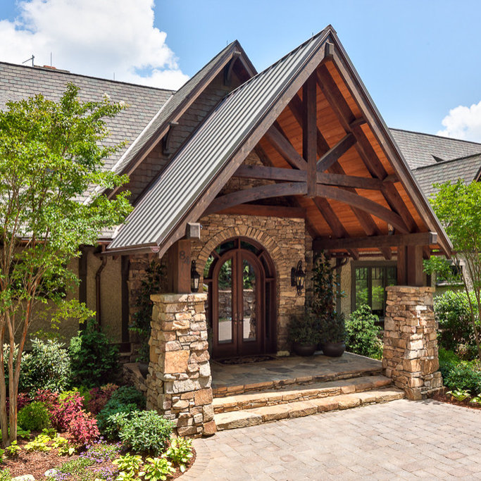 75 Rustic Front Porch Ideas You'll Love - December, 2025 | Houzz