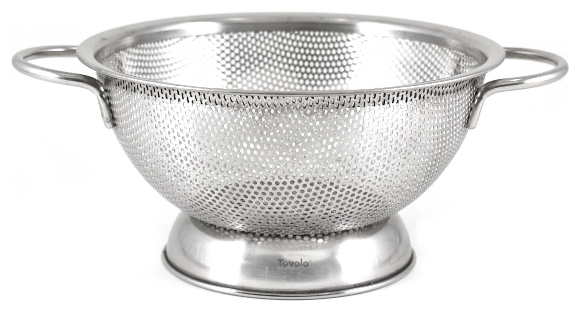 Tovolo Large Stainless Steel Perforated Colander - Contemporary ...