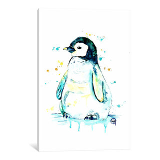 "Waddle" by Lisa Whitehouse Canvas Print, 18"x12"x1.5" - Contemporary ...