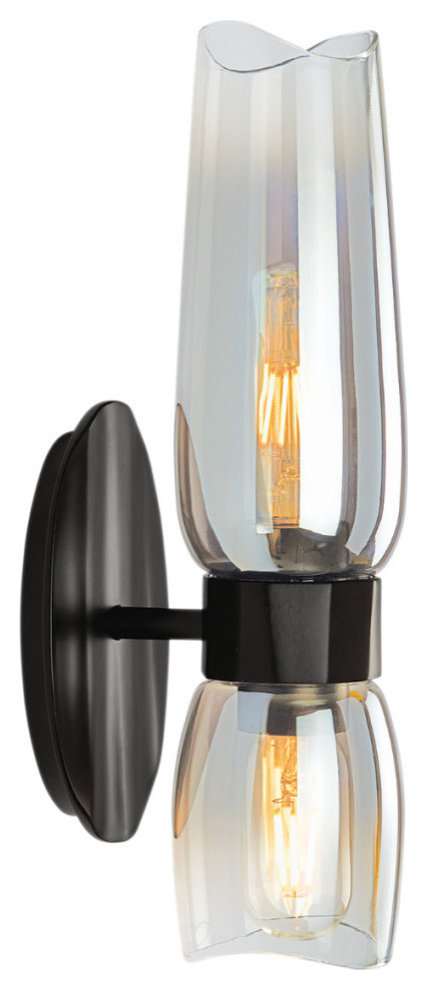 Flame 2 Light Modern Sconce, 5x14" - Industrial - Wall Sconces - by ELK ...