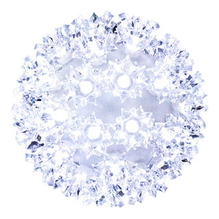 150L LED 10" Sphere Pure White LEDs - Contemporary - Holiday Lighting ...