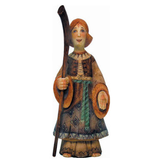 Hand Painted Shepherd Boy Figurine - Traditional - Holiday Accents And ...