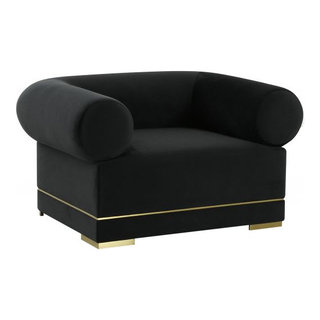 Symon Velvet Chair - Contemporary - Armchairs And Accent Chairs - by ...