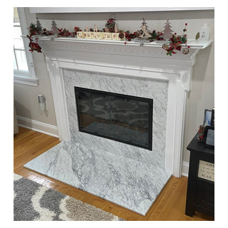 Fireplace Surround & Hearth - Transitional - Living Room - New York ...