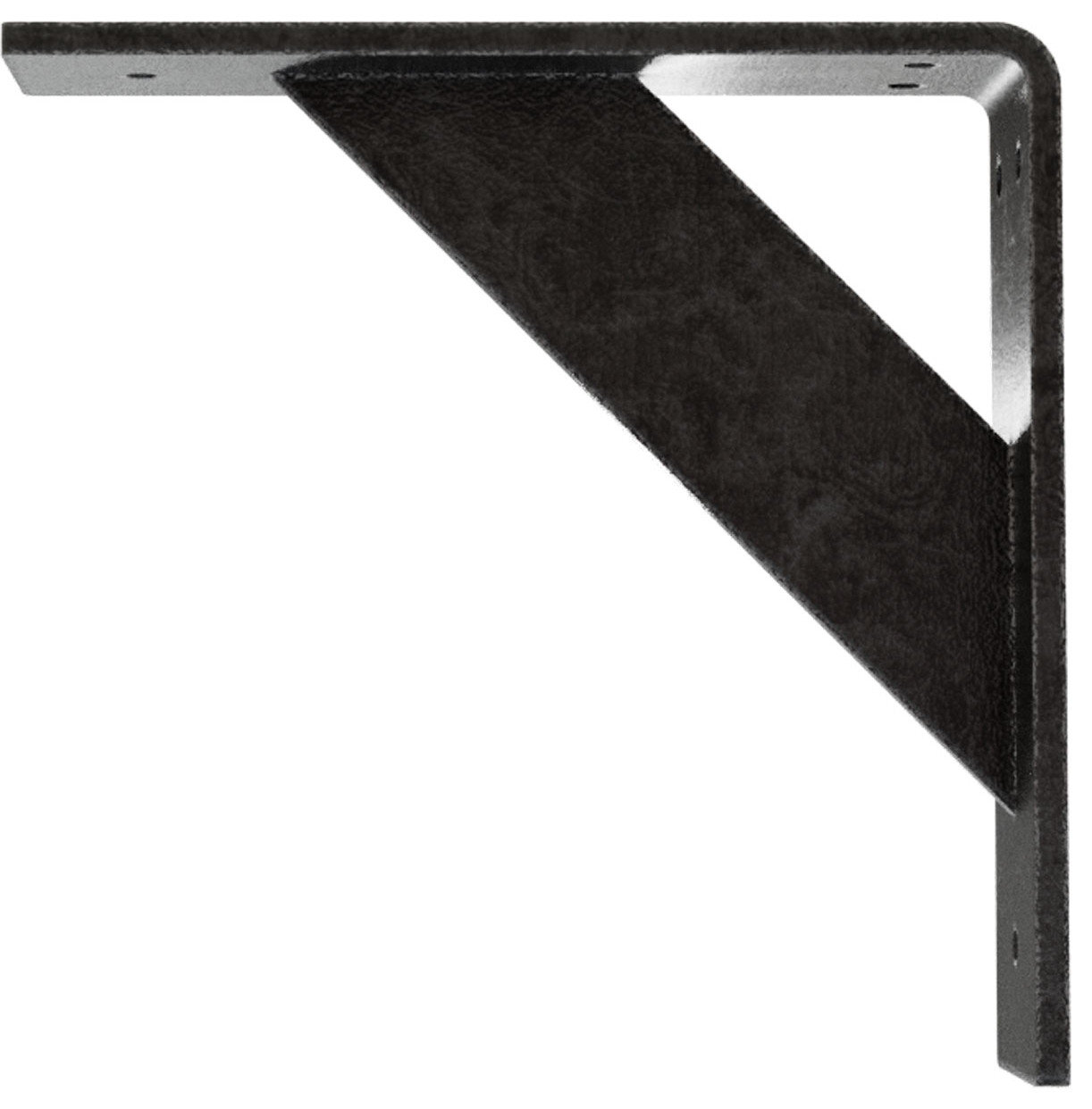 2"x20"x20" Traditional Steel Bracket, Hammered Black, 2Wx8"Dx8"H ...