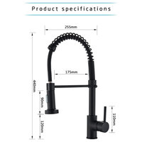 Solid Brass Pull Out Spring Spout Kitchen Faucet - Contemporary ...