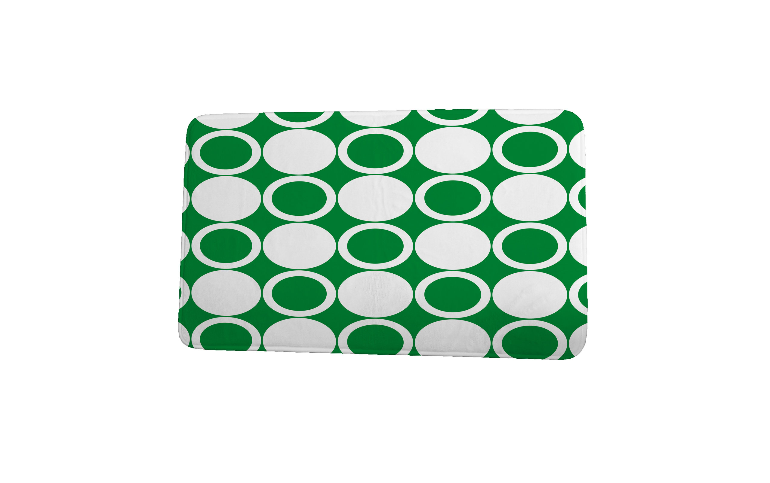 Cuban Flare Small Modcircles Geometric Print Bath Mat, 17"x24 ...