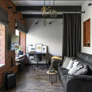 75 Most Popular Industrial Games Room with White Walls Design Ideas for ...