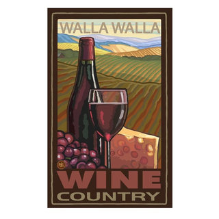 by Artist Paul A. Lanquist Walla Walla Washington Wine Art Print, 30 ...