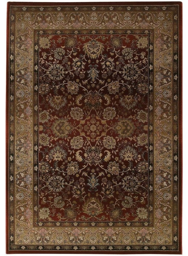 Oriental Weavers Sphinx Generations Traditional Red Rug, 6'7"x9'1 ...