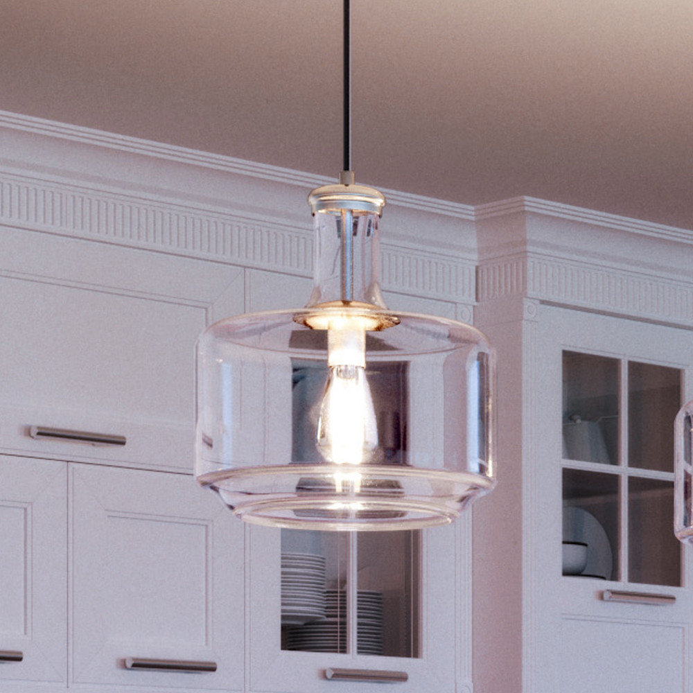 Luxury Industrial Chic Pendant Light, Brushed Nickel, UHP3720 ...