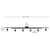 Wilma 6-Light Foldable Matte Black LED Integrated Track Lighting ...