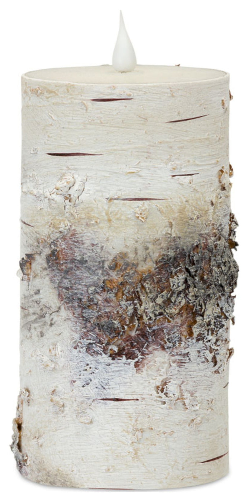 LED Birch Candle 3.5"D x 7"H (with Remote) - Candles - by Melrose ...