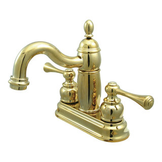 Heritage Two Handle 4" Centerset Lavatory Faucet with Retail Pop-up ...