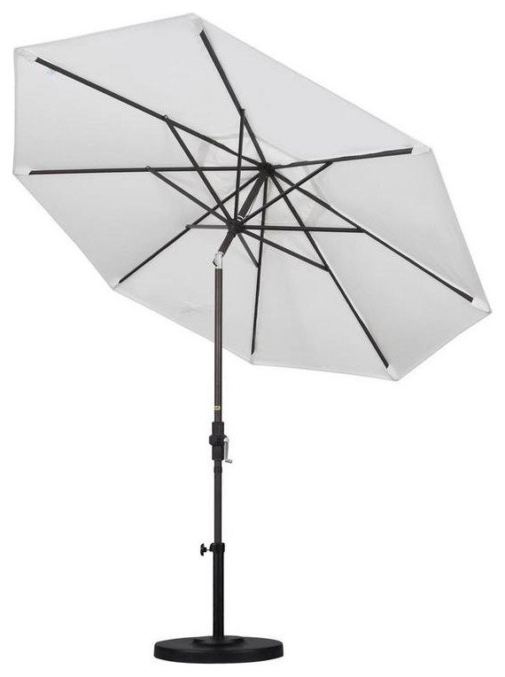 9' Pacific Trail Series Patio Umbrella Push Button Tilt Crank Lift ...