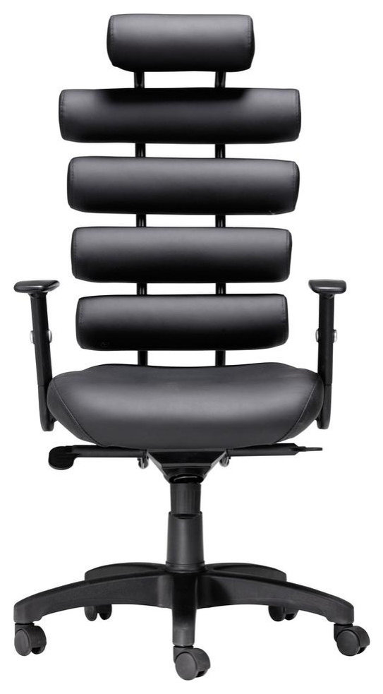 Unico Office Chair, Black - Contemporary - Office Chairs - by Advanced ...