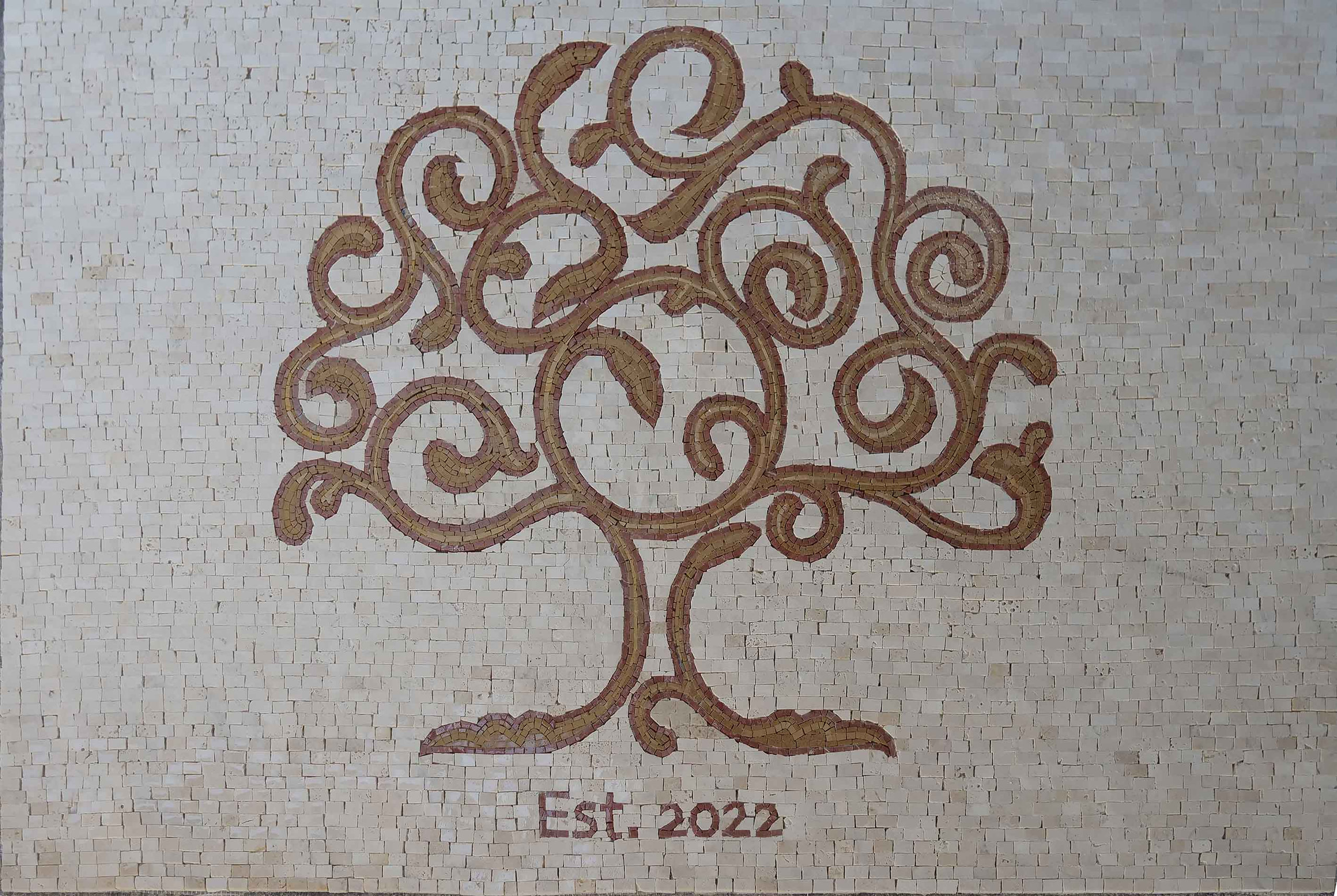 Mosaic Design - Tree Mosaic, 79" x 55" - Contemporary - Tile Murals ...