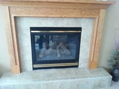 Ugly brass front on gas fireplace..... | Houzz Forum
