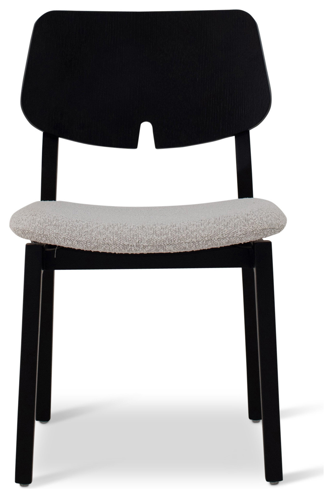 Modern Brazilian, Beth, Side Chair, Boucle Crafted Glaze Seat, Ebano ...
