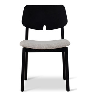 Modern Brazilian, Beth, Side Chair, Boucle Crafted Glaze Seat, Ebano ...