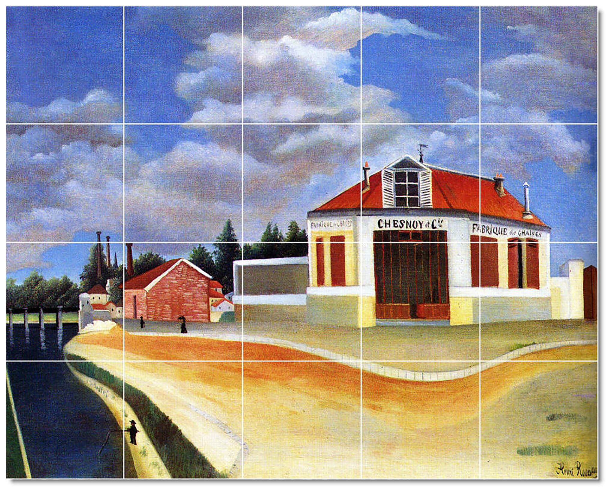 Jean-Jacques Rousseau Poster Art Painting Ceramic Tile Mural #62, 40 ...