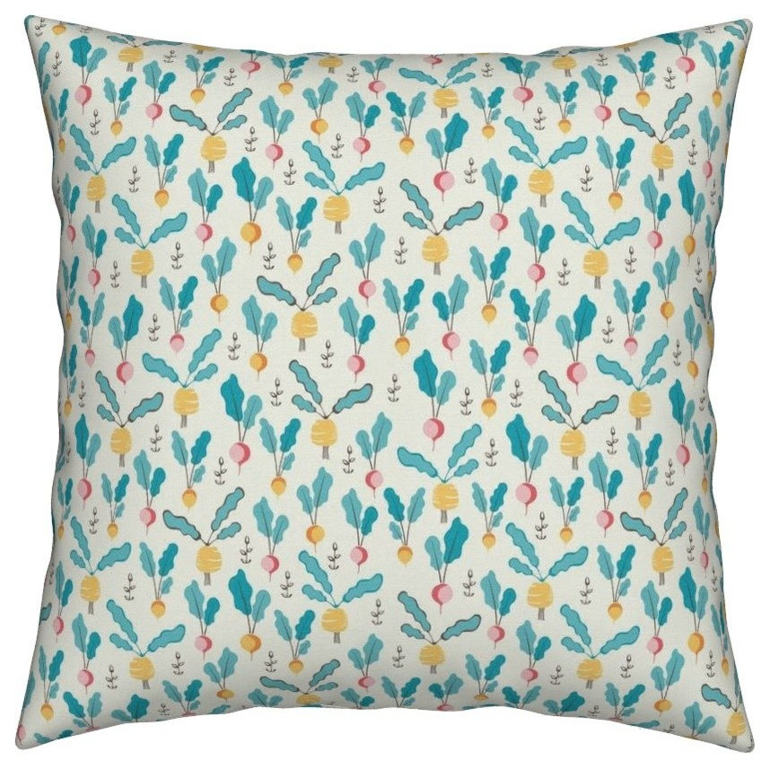 Turnips Vegetables Botanical Root Beet Kitchen Throw Pillow - Farmhouse ...