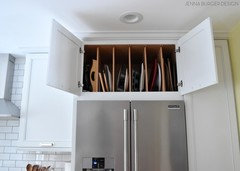 What to do with awkward space above refrigerator? | Houzz Forum