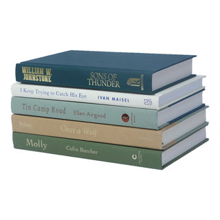 Modern Savannah Book Stack, 5-Piece Set - Traditional - Books - by ...