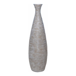Fine Looking Polyresin Vase, Ivory - Farmhouse - Vases - by Davis ...