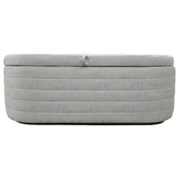 Elio Storage Bench, Platinum - Transitional - Accent And Storage ...