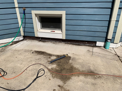 How to cover this dimple/drainage mat?