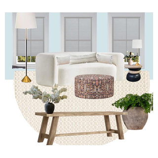 Bay Window Moodboards with Ottomans - Contemporary - Bedroom - Other ...