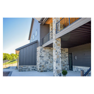 Modern Black Horse Ashlar Home - Traditional - Exterior - Omaha - by ...