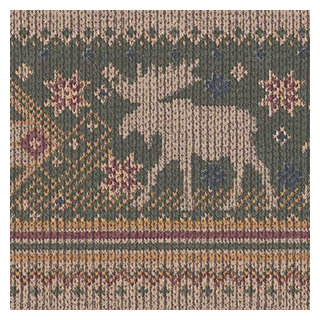 Wallpaper Border Classic Deer Dining Green 15' x 7.25 In DD670B ...