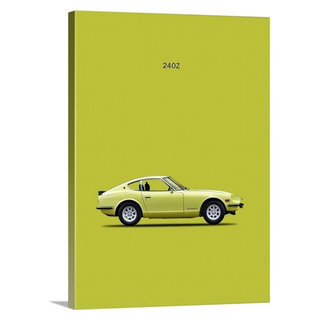 "Datsun 240Z 1969" Wrapped Canvas Art Print, 12"x16" - Contemporary ...