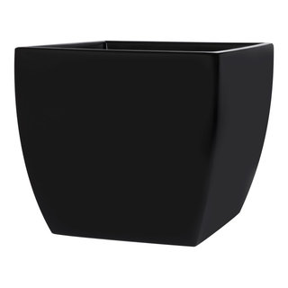 Pacifica Square Curved Planter Box, 20"x20"x18.5" - Contemporary ...
